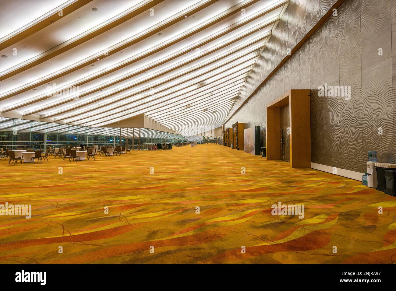Singapore, Singapore - Modern interior inside the convention center ...