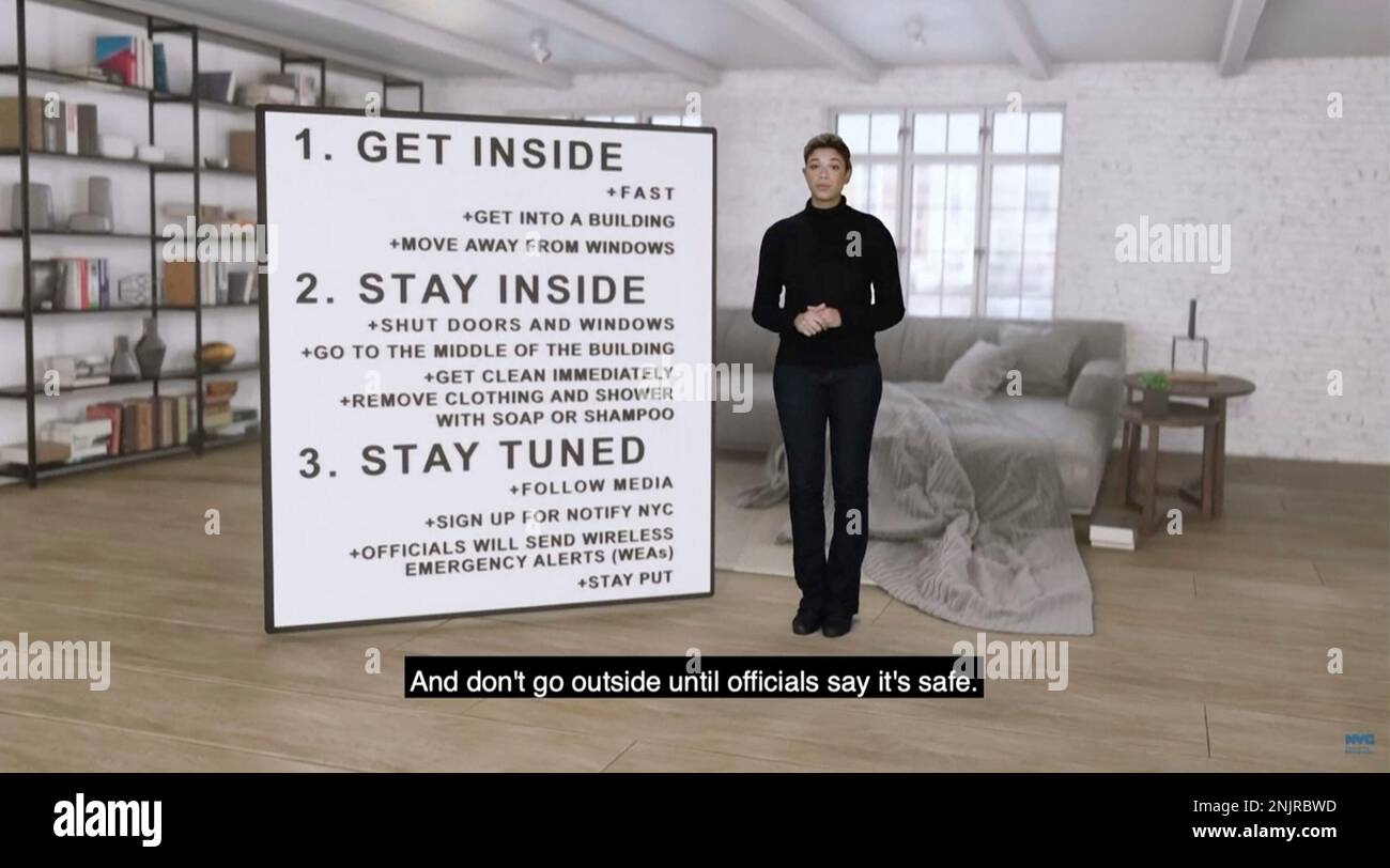 In this image taken from a NYC Emergency Management video on Tuesday ...