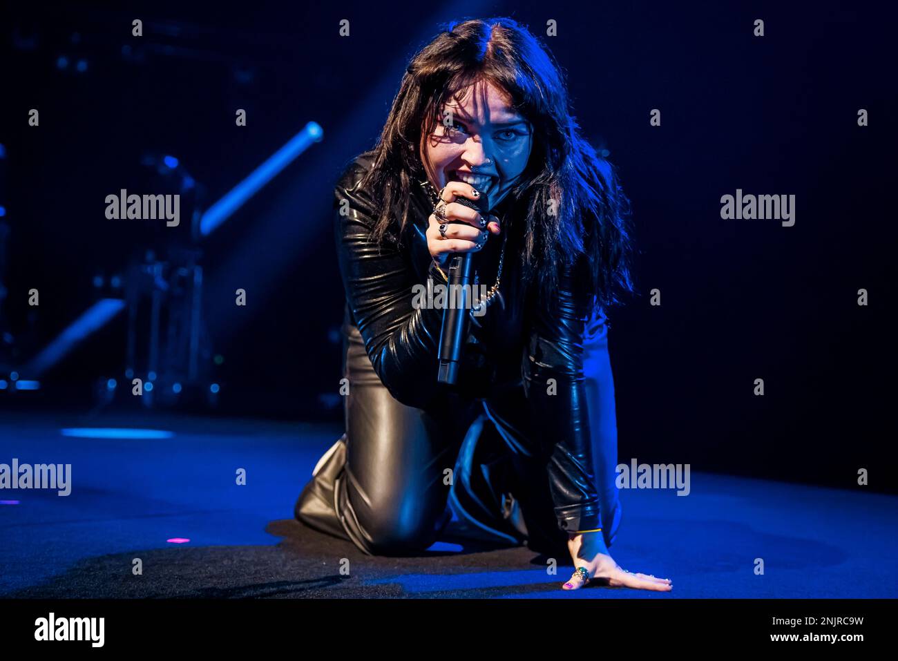 Holly Minto, lead singer of British rock band Crawlers performs on the ...