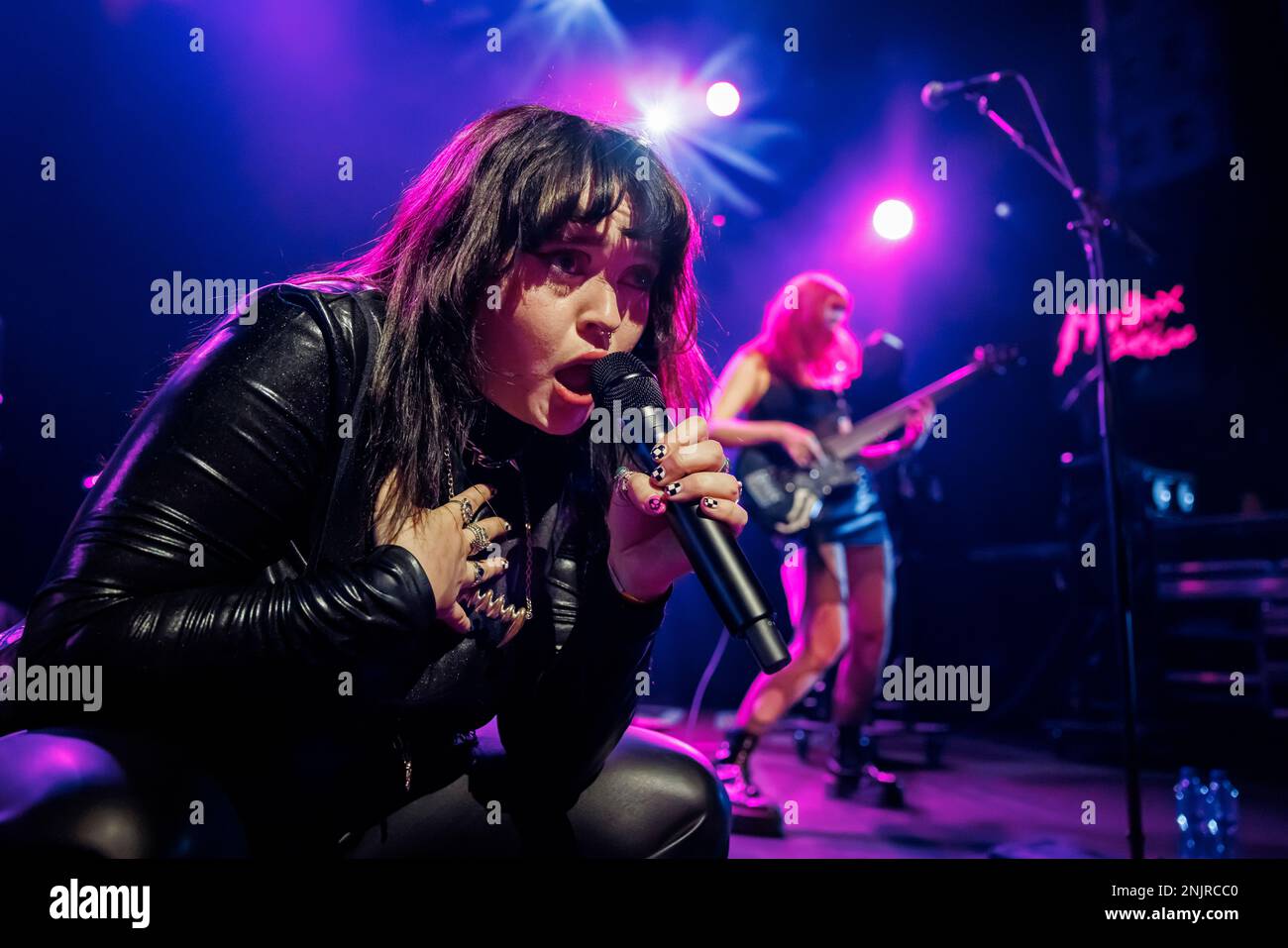 Holly Minto, lead singer of British rock band Crawlers performs on the ...