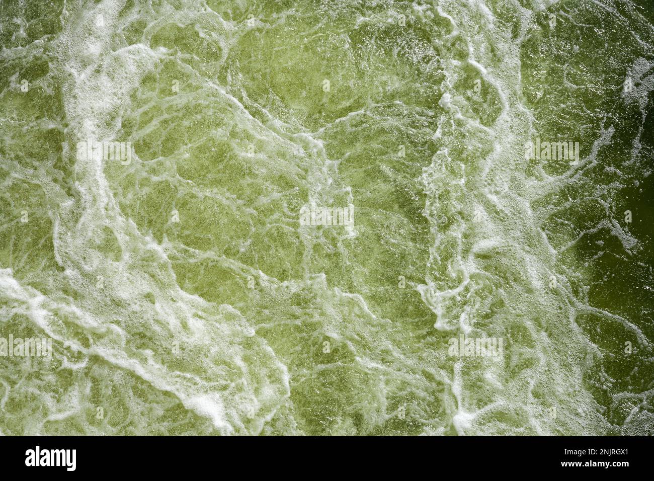 Churning water. Turbulence on the water surface. Troubled water as a ...