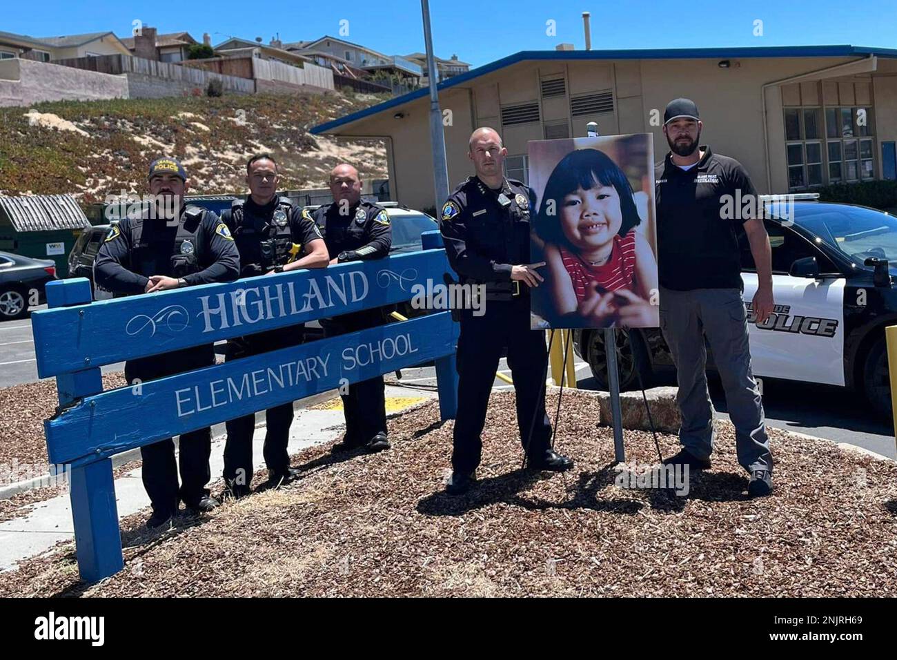 In this photo provided by the Seaside Police Department, interim Police ...