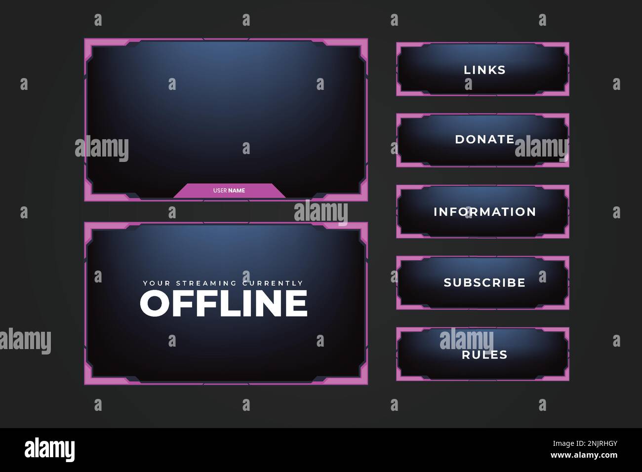 Online screen interface and gaming border decoration for girl gamers ...