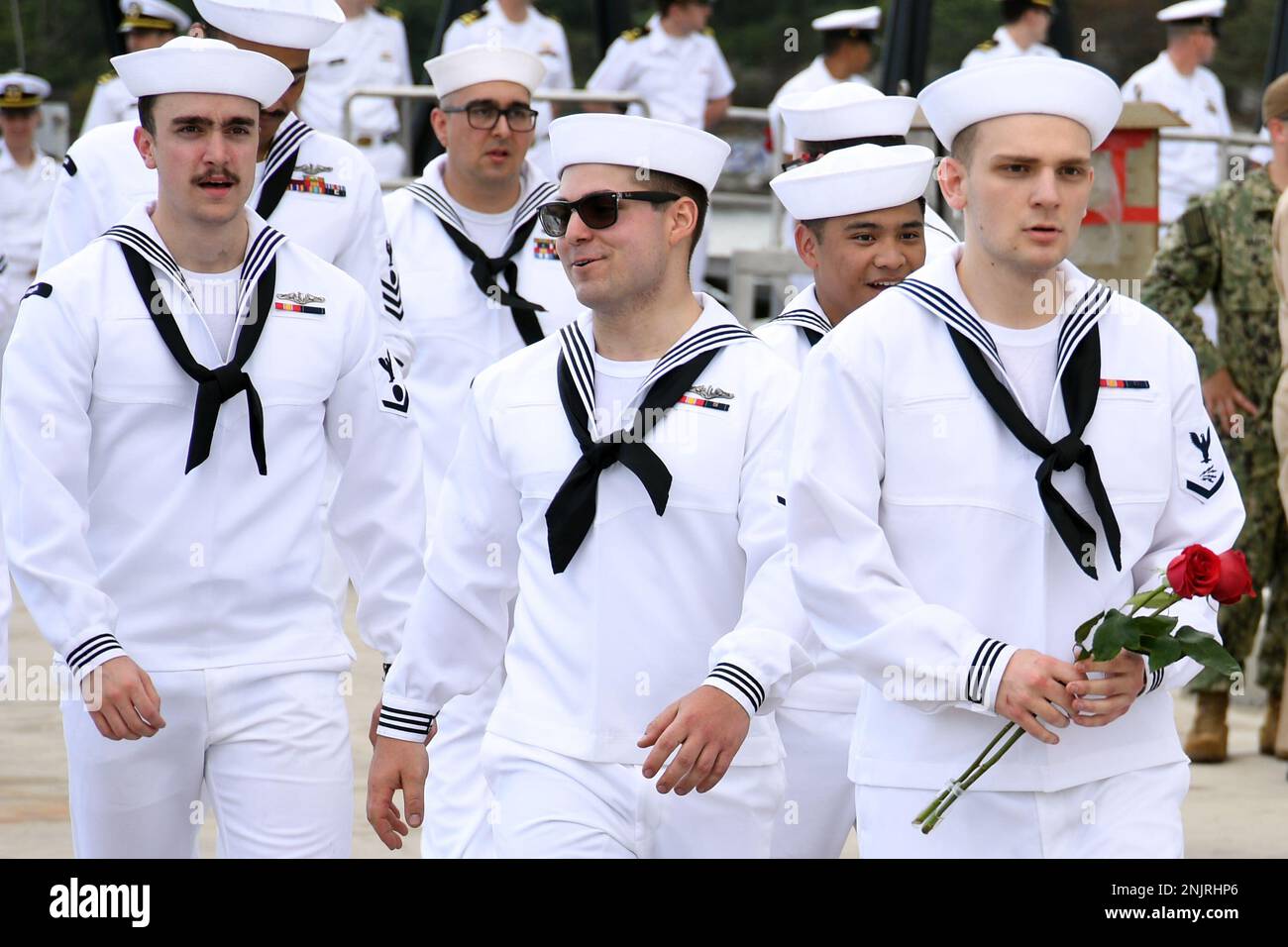 220810-N-GR655-0141 GROTON, Conn. (August 10, 2022) – Sailors assigned ...