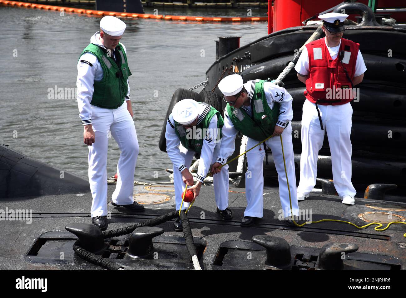 220810-N-GR655-0070 GROTON, Conn. (August 10, 2022) – Sailors assigned ...