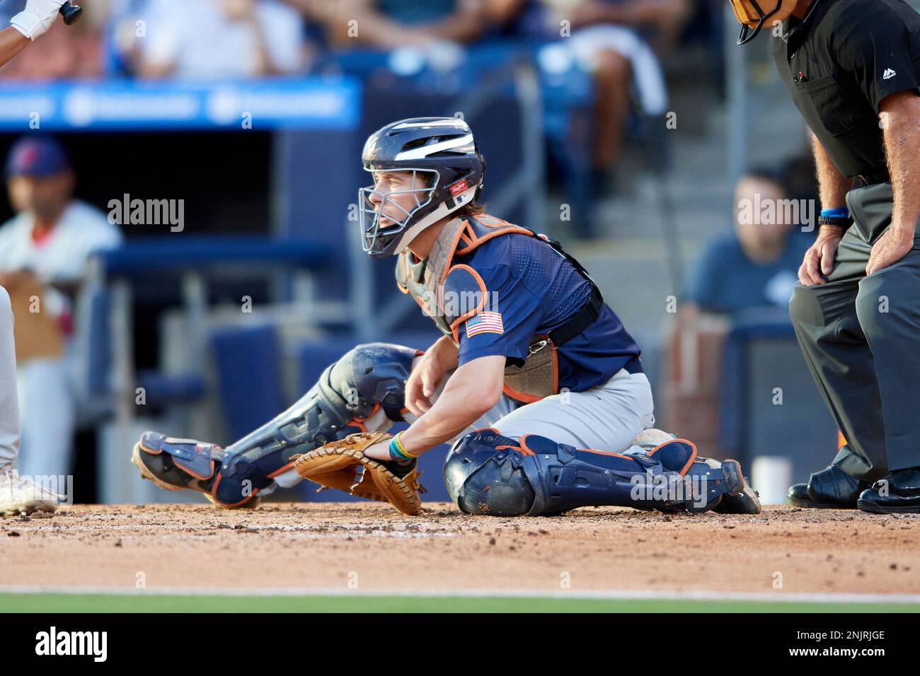 Kyle Teel (4) (Virginia) of Team Stars during a game against Team ...
