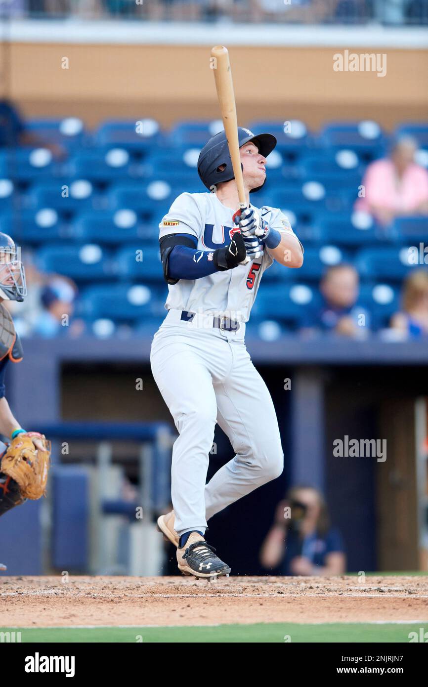 Michael Carico (5) (Davidson) of Team Stripes during a game against ...