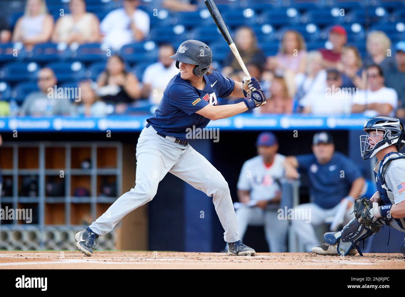 Kyle Teel (4) (Virginia) of Team Stars during a game against Team ...