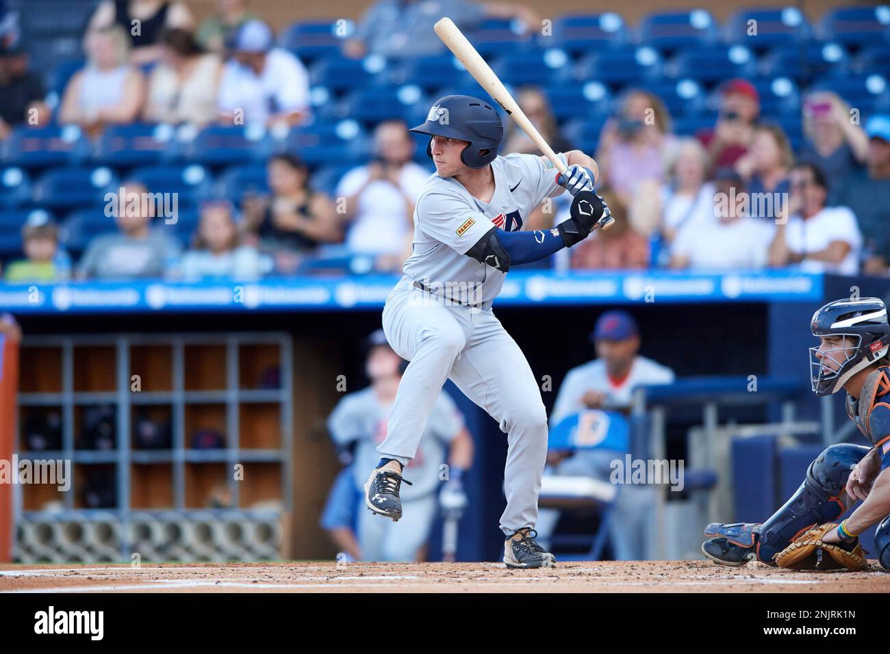 Michael Carico (5) (Davidson) of Team Stripes during a game against ...