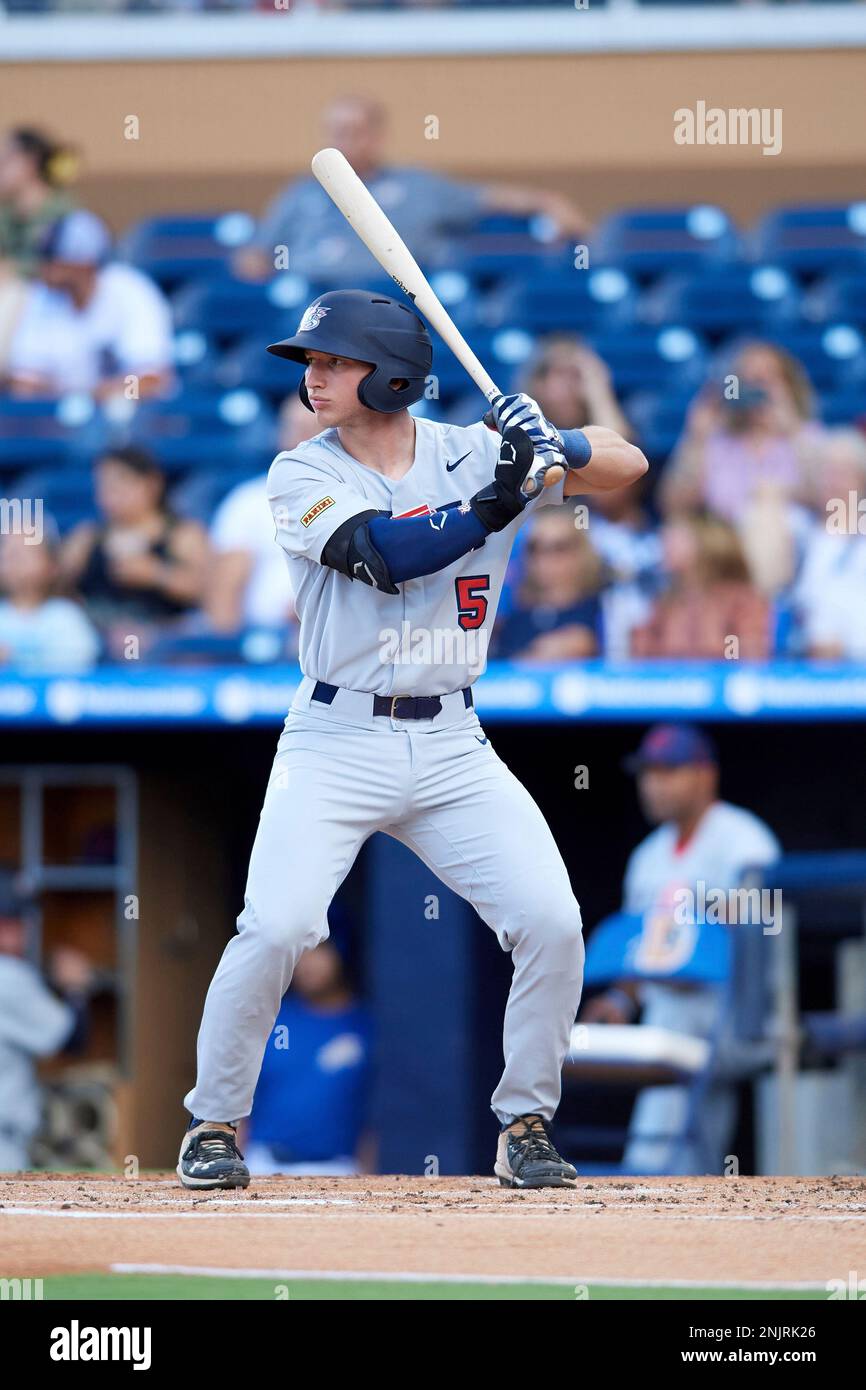 Michael Carico (5) (Davidson) of Team Stripes during a game against ...