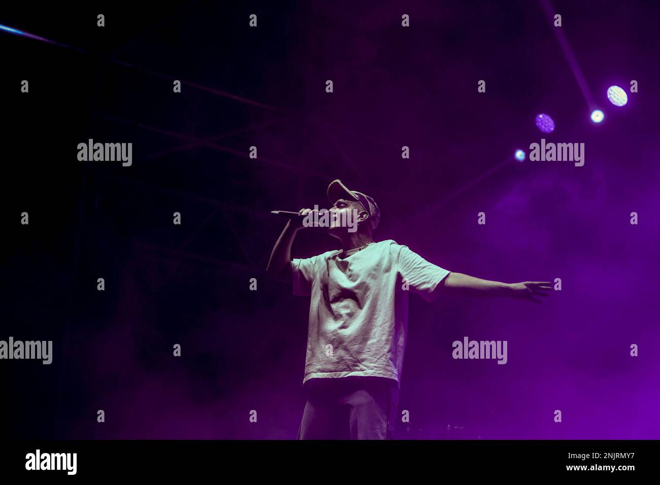 Recycled J during a concert at the Mad Cool 2022 Festival, in ...