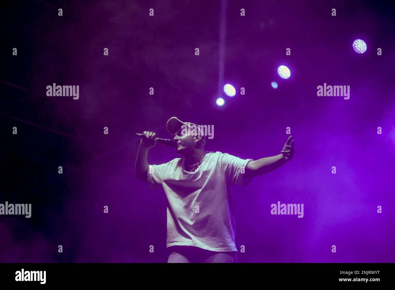 Recycled J during a concert at the Mad Cool 2022 Festival, in ...