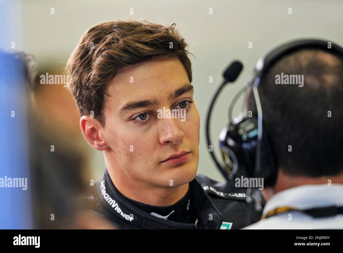 Sakhir, Bahrain, 23.02.2023. George Russell (GBR) Mercedes AMG F1. 23. ...