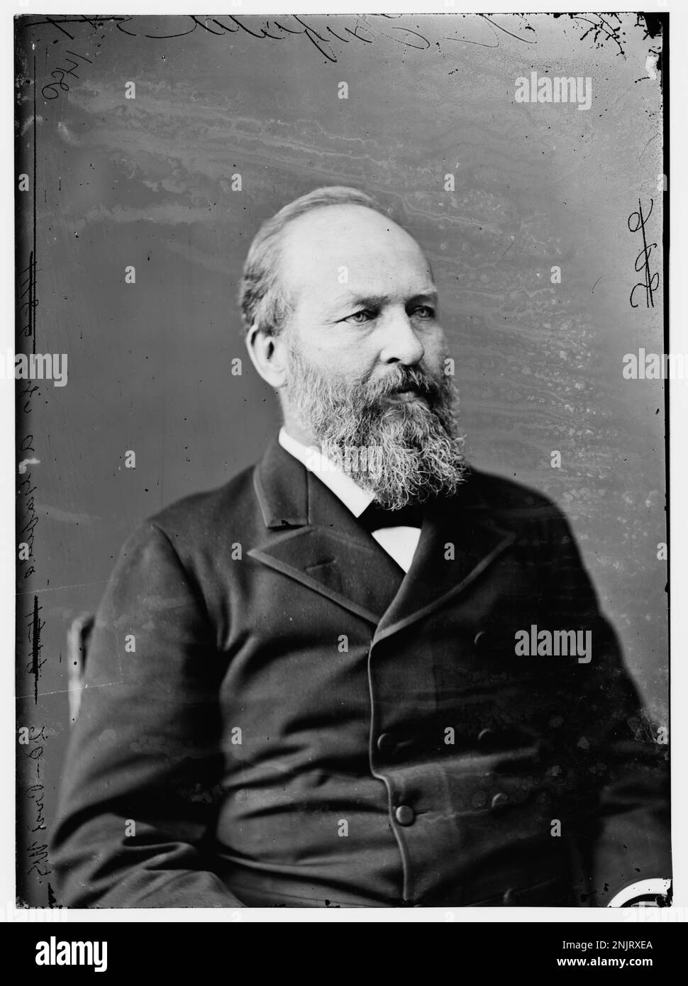 Portrait of President James A. Garfield, the 20th president of the ...