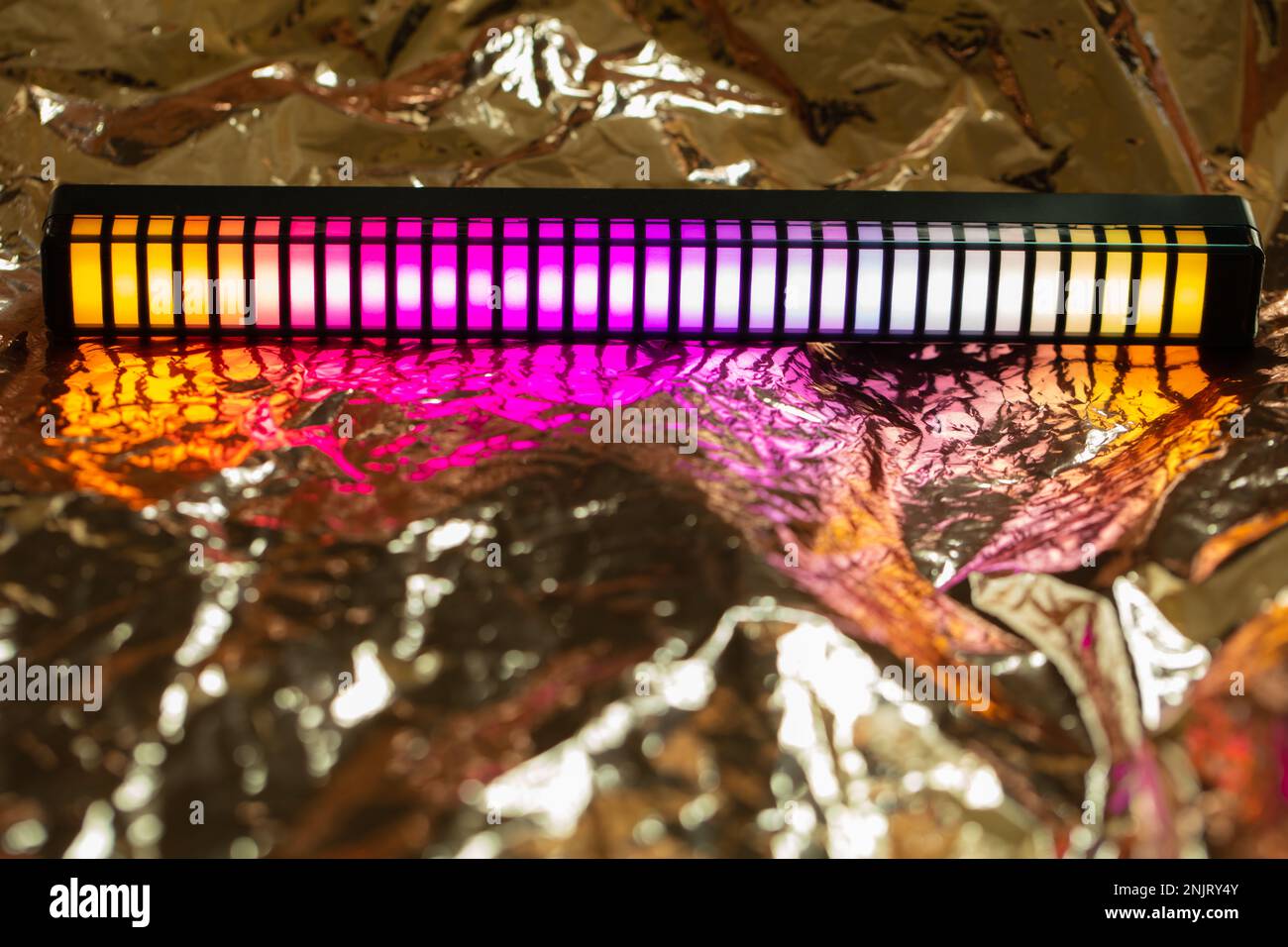 RGB music sound control lights on glitter background for design purpose ...
