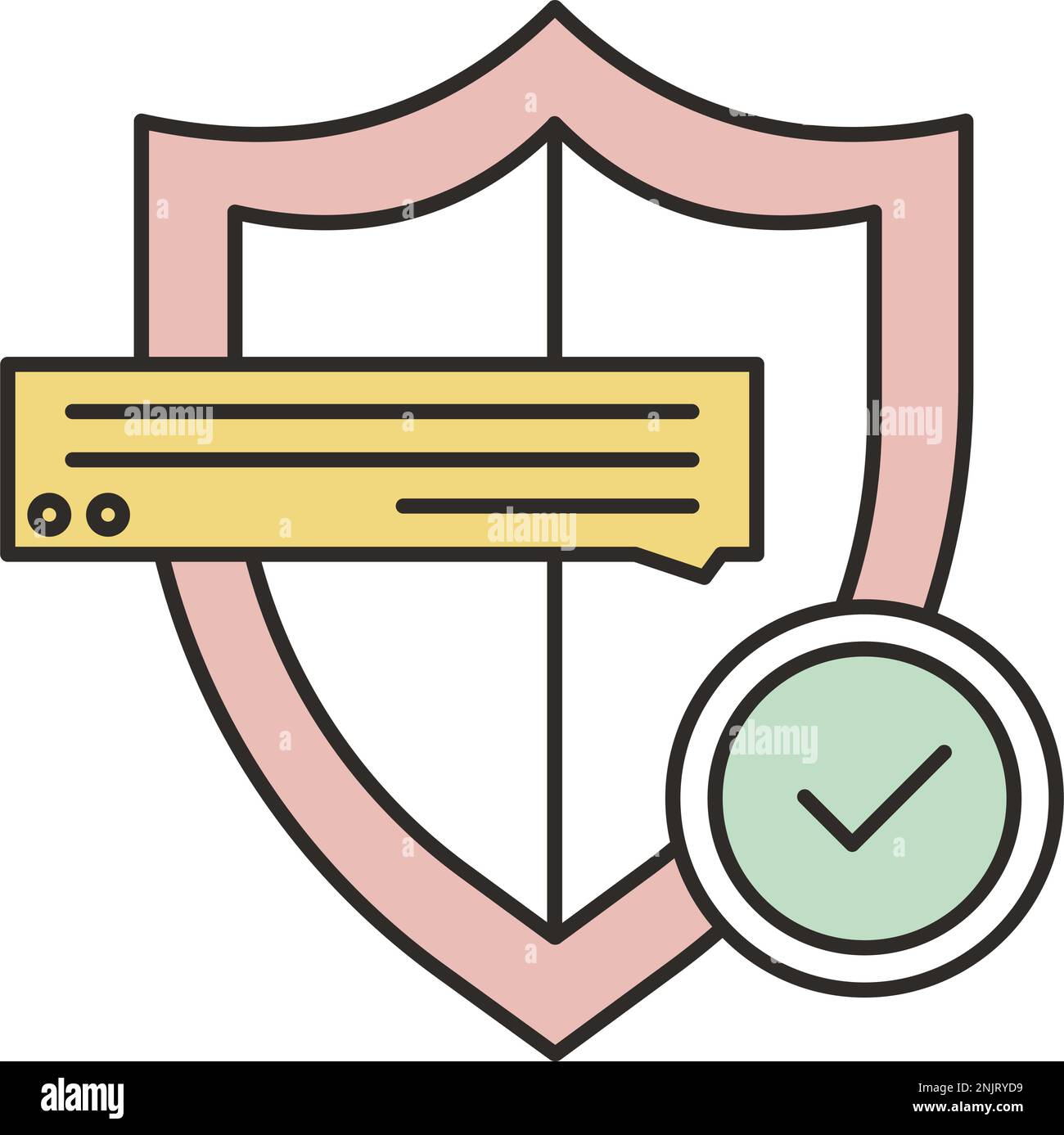 Private secret chat secure icon vector logo. Privacy and web ...
