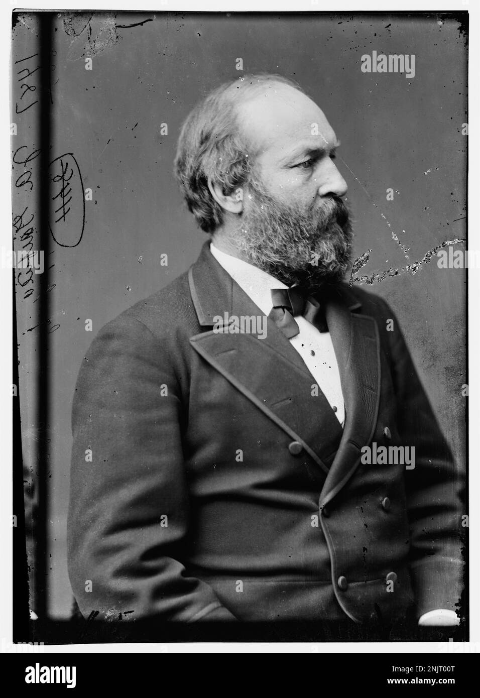 Portrait of President James A. Garfield, the 20th President of the ...