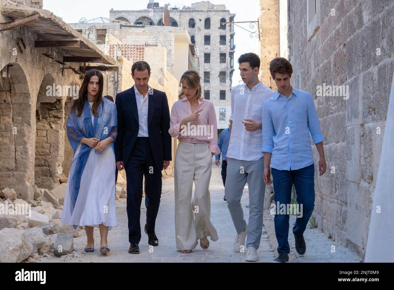 In this photo released on the official Facebook page of Syrian ...