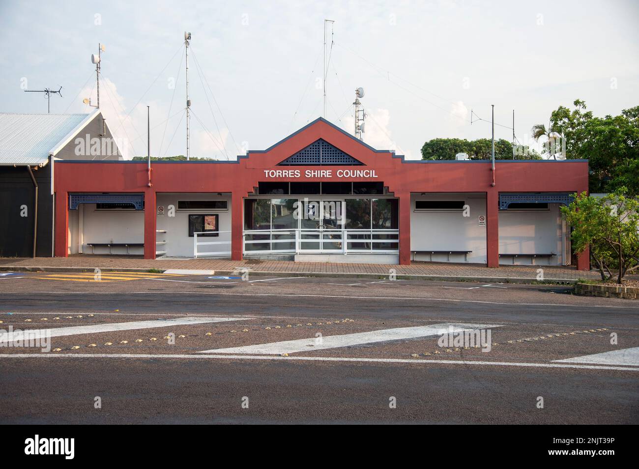 Torres Shire Council building on Thursday Island, in the Torres Strait ...