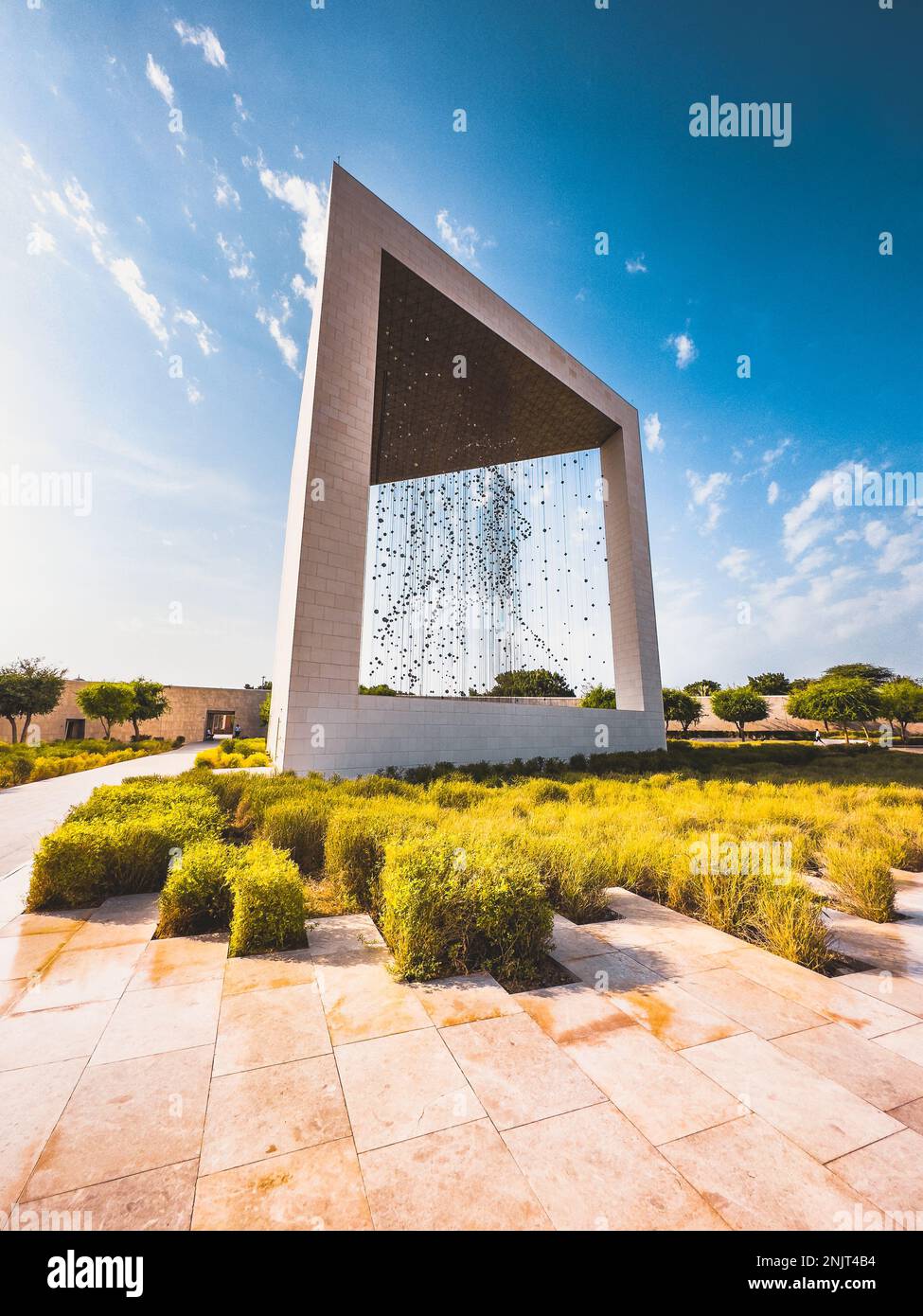 The Founders Memorial monument in Abu Dhabi, United Arab emirates Stock ...