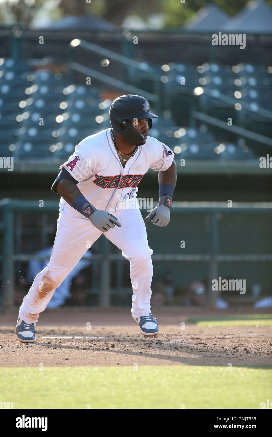 B.J. Boyd (41) of the Inland Empire 66ers bats against the Visalia ...