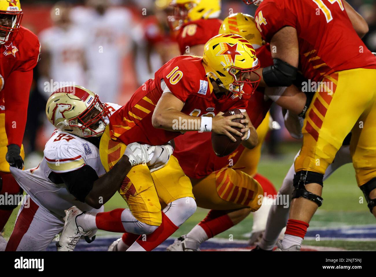 CANTON, OH - JULY 03: Philadelphia Stars quarterback Case Cookus (10 ...