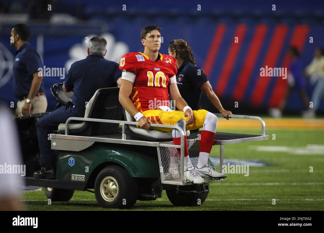 CANTON, OH - JULY 03: Philadelphia Stars quarterback Case Cookus goes ...