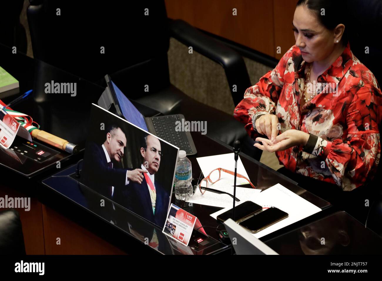 Non Exclusive: February 22, 2023, Mexico City, Mexico: Senator Nancy ...