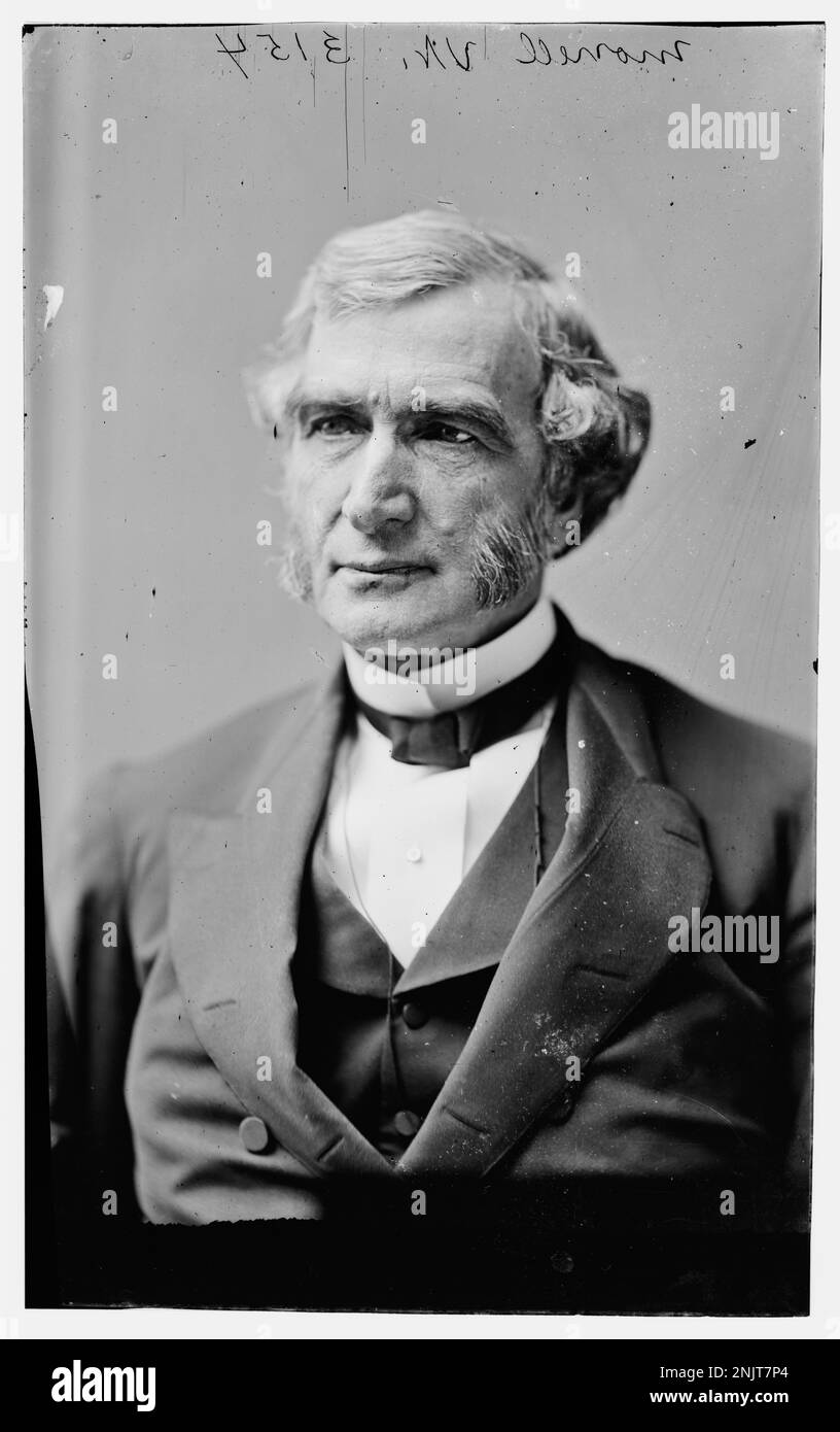 Portrait of Senator Morrill from Vermont, featured in the Brady-Handy ...