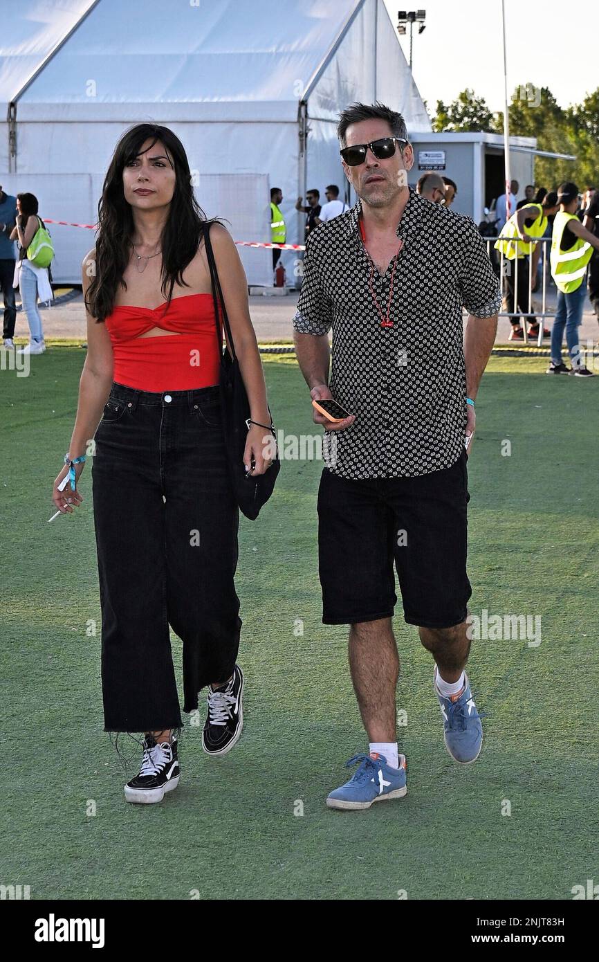 Unax Ugalde and Neus Cerdá at the Metallica concert at Mad Cool on July ...