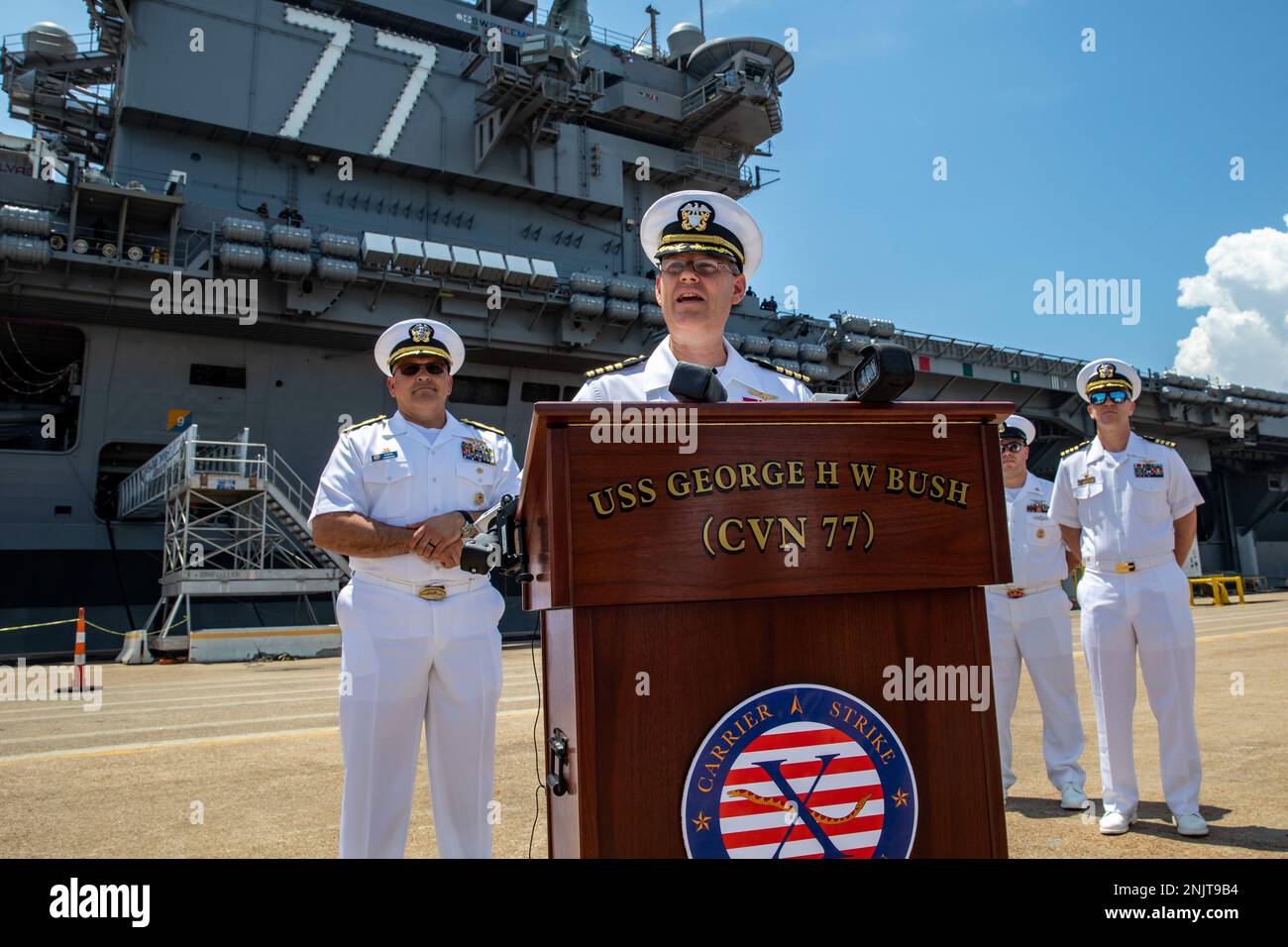 NAVAL STATION NORFOLK (Aug. 10, 2022) Capt. Dave Pollard, commanding ...