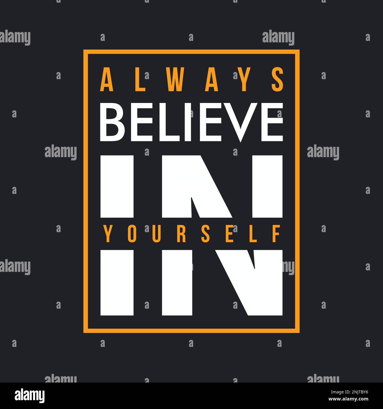 Motivational quote believe in Stock Vector Images - Alamy