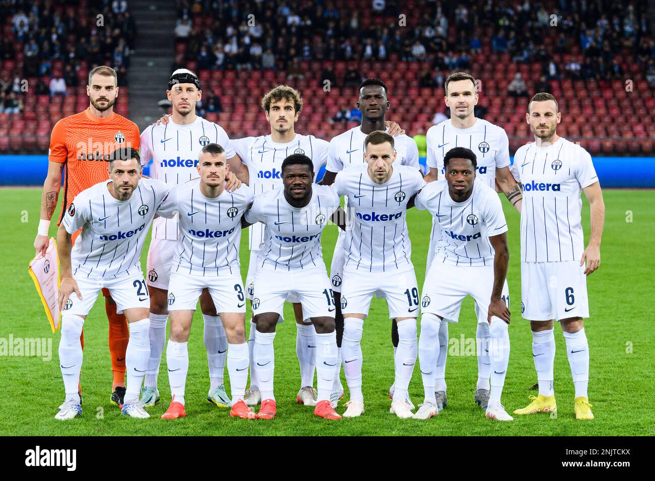 Zurich, Switzerland - October 27: (L-R) FC Zürich squad poses for team ...
