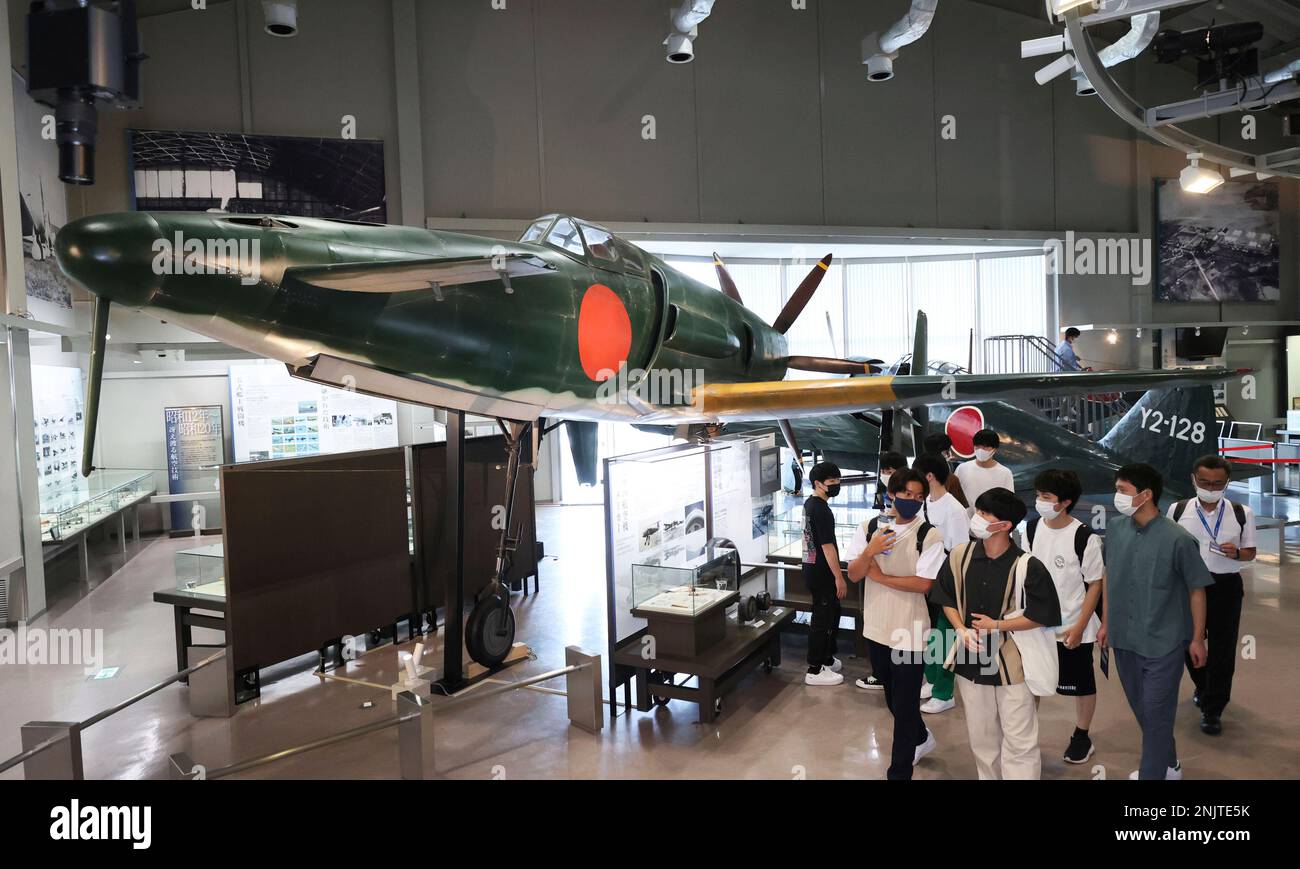 A full-scale model of Kyushu J7W Shinden is open to public at the ...