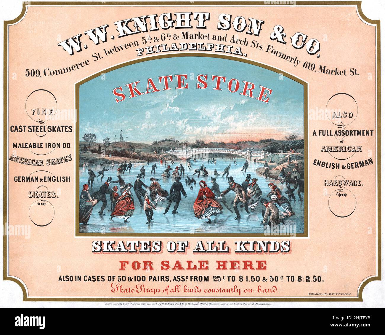 Victorian Advertising Illustration poster for farming equipment Circa ...