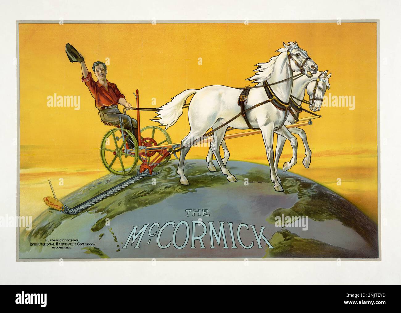 Victorian Advertising Illustration poster for farming equipment Circa ...