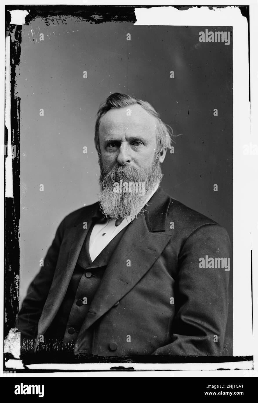 Portrait of President Rutherford B. Hayes, the 19th President of the ...