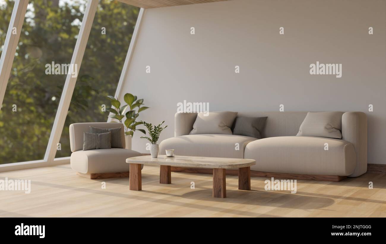Modern White Impressive Living Room Designs Sofa