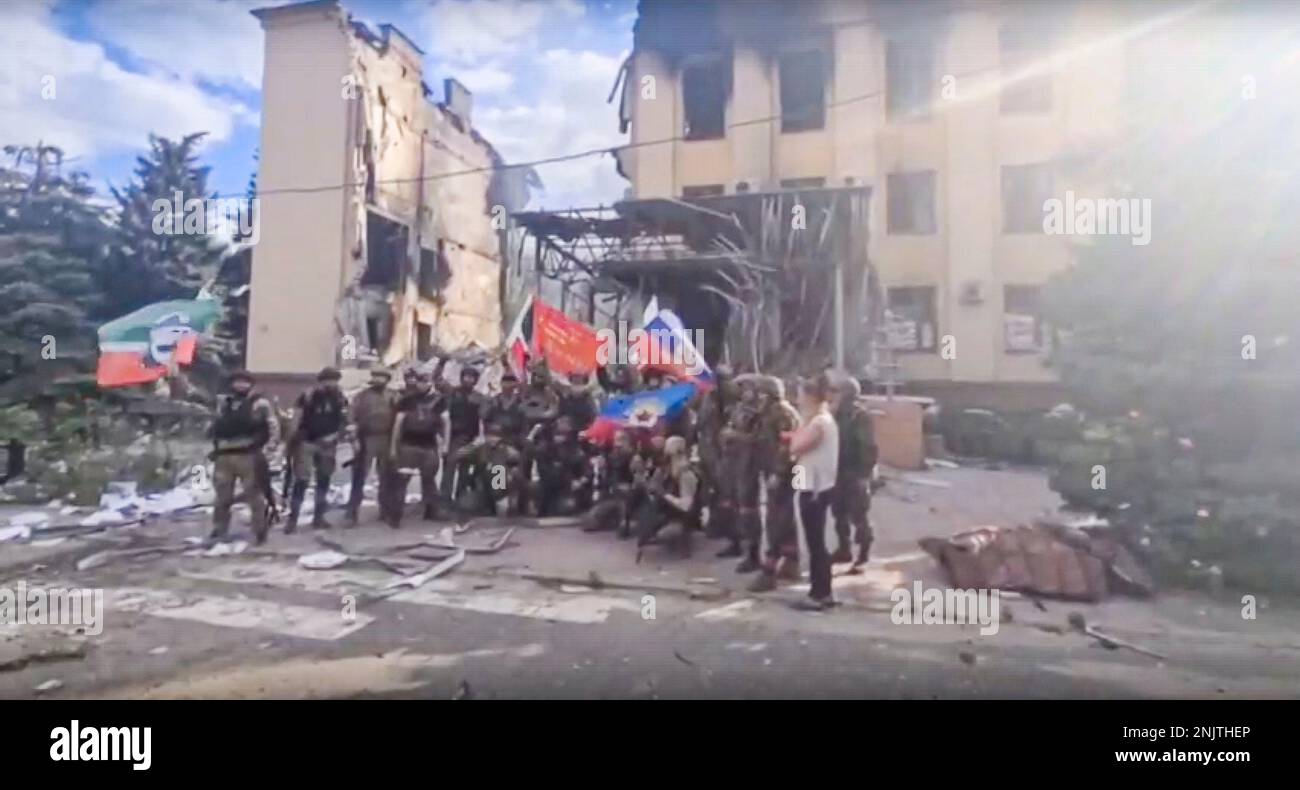 FILE - This photo taken from video provided by Ramzan Kadyrov's ...