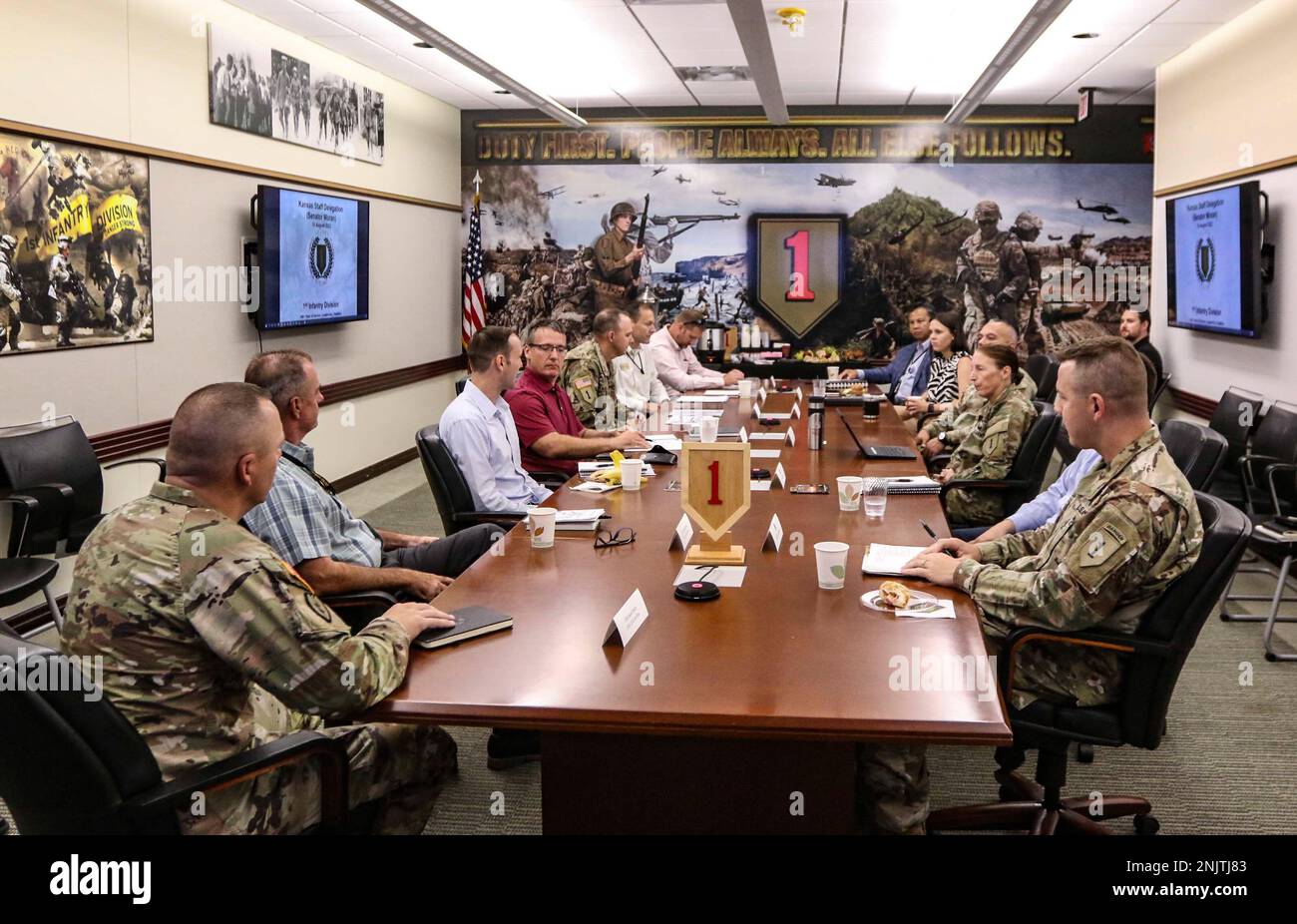 Staff delegation visits Fort Riley, Ks, on Aug. 10, 2022. Members of U ...