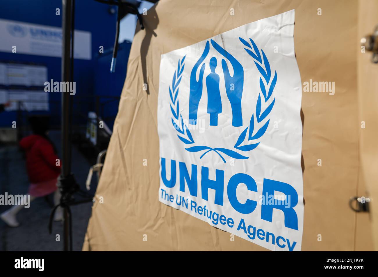 Bucharest, Romania - February 23, 2023: UNHCR, the UN Refugee Agency ...