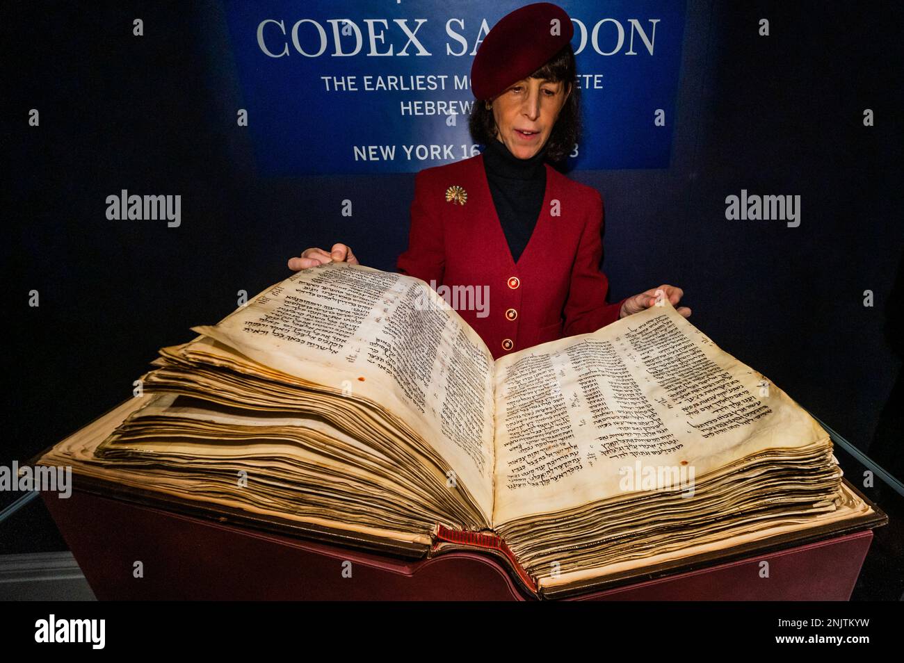 London, UK. 22 Feb 2023. Sotheby's Unveils Codex Sassoon: The earliest ...