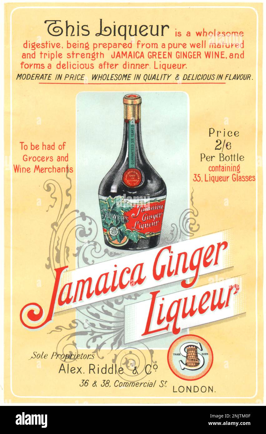 Victorian Advertising Illustration posters Stock Photo - Alamy