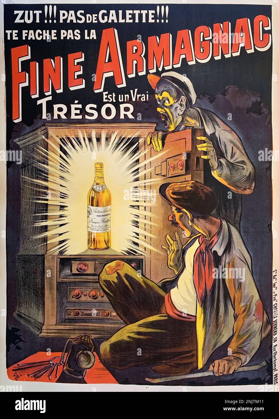 Victorian Advertising Illustration poster for beer Circa 1899 Stock ...