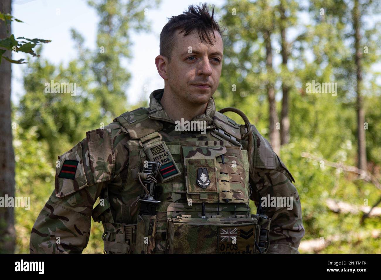 British Army Reserves Capt. James Hygate, 2nd Platoon, Salamanca ...
