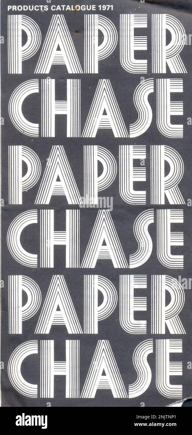Products catalogue for paperchase 1971 Stock Photo - Alamy