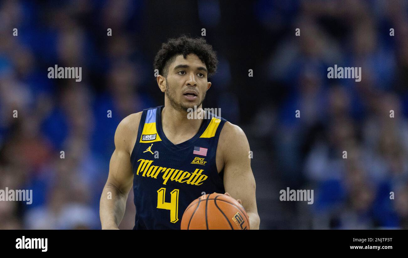 Marquette's Stevie Mitchell (4) plays against Creighton during the ...