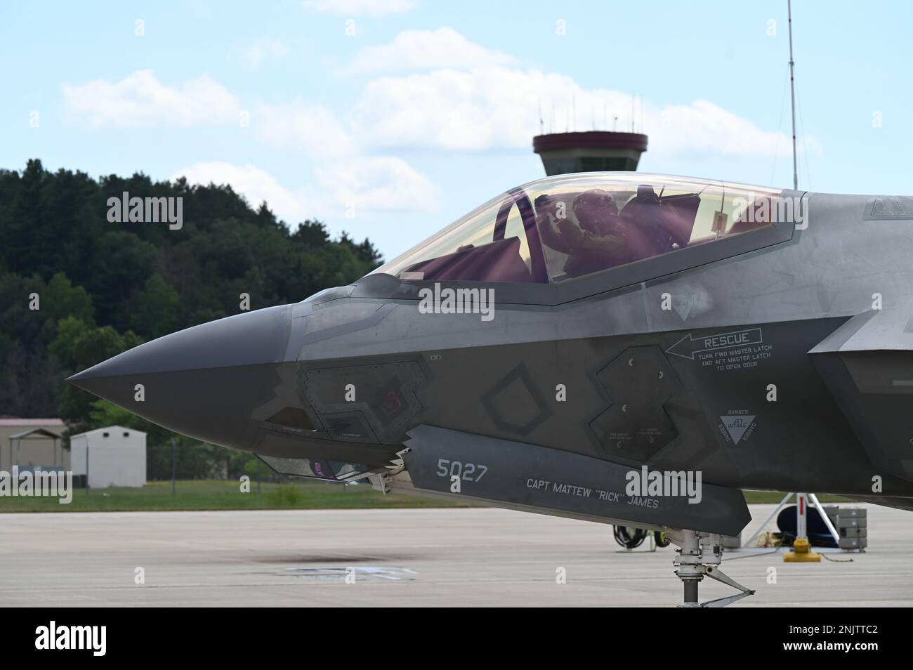 A U.S. Air Force F-35A Lightning II pilot with the 58th Fighter ...