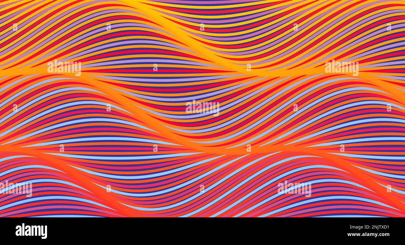 Abstract background with wavy lines. Cover design template. Dynamic ...