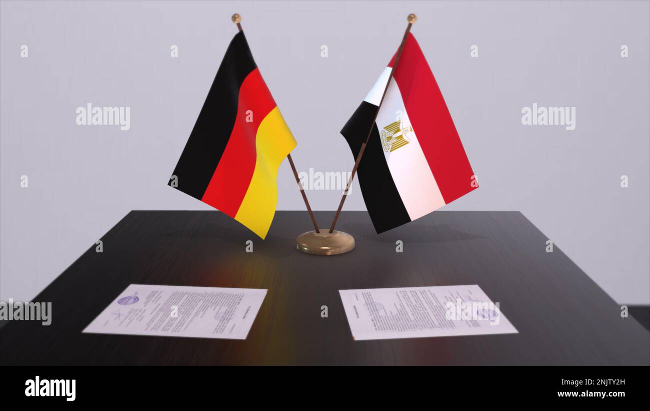 Egypt and Germany flag, politics relationship, national flags ...